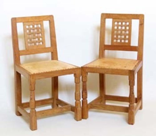 Lot 694 - Mouseman chairs