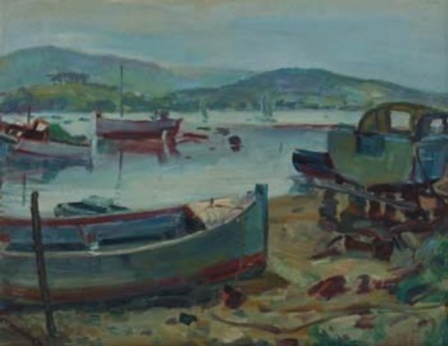 Lot 322 - Miles Balmford Sharp, Exmouth, oil.