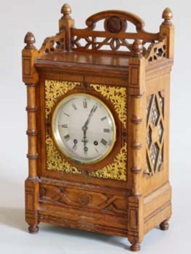 Lot 488 - German neo-gothic bracket clock