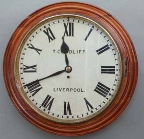 Lot 931 - LMS/LNWR Liverpool Edge Hill railway clock