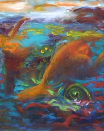 Lot 372 - Maria Chevska, Abstract, oil.