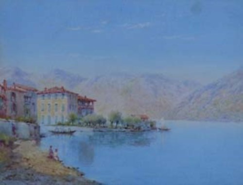 Lot 729 - Claude Rowbotham, Casarico, Lake Lugano,
