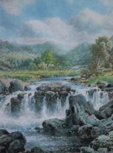 Lot 634 - Charles A. Bool, On the Conwy, North Wales,
