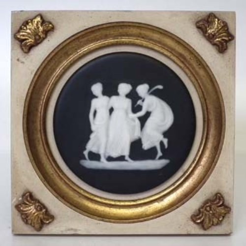 Lot 130 - Framed Limoges plaque.