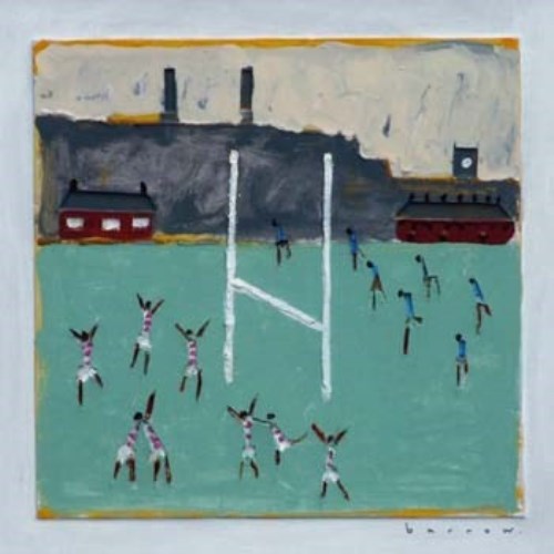 Lot 421 - David Barrow, Winners & Losers, oil