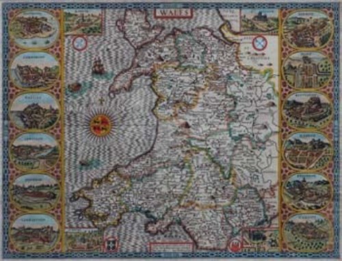 Lot 211 - John Speed, Map of Wales