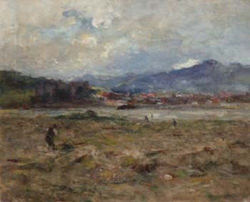 Lot 161 - Joshua Anderson Hague, Conway Castle, oil