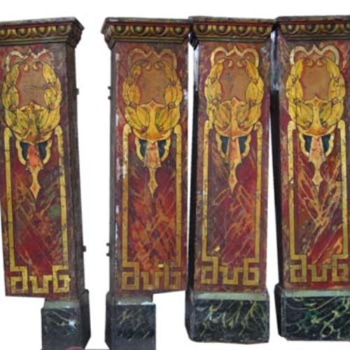 Lot 376 - Four Painted Columns (short sq)