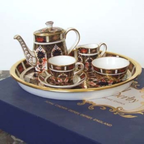 Lot 497 - Royal Crown Derby Miniature Boxed Set