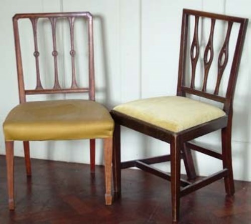 Lot 765 - Sheraton design standard chair and another