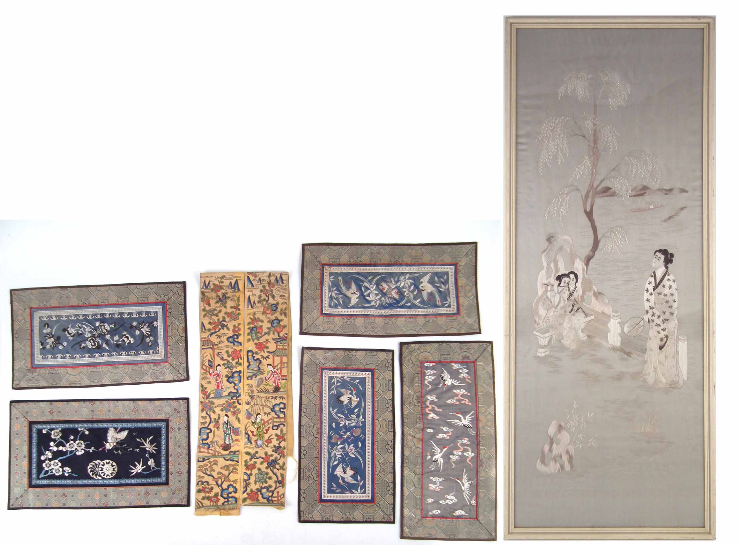 Lot 41 - Chinese silk sash,