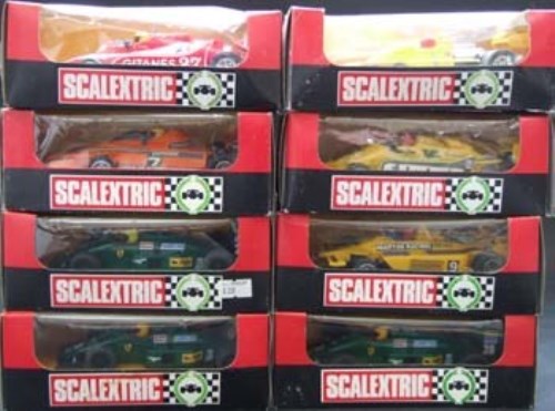 Lot 200 - Eight Scalextric Spanish boxed F1 cars