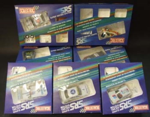 Lot 287 - Seven Scalextric SRS system boxed cars