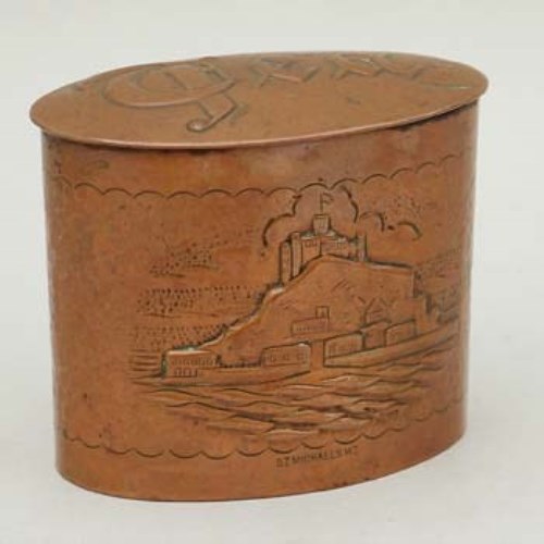Lot 287 - Dyer copper Tea caddy