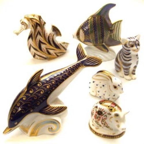 Lot 609 - Collection of Crown Derby animals