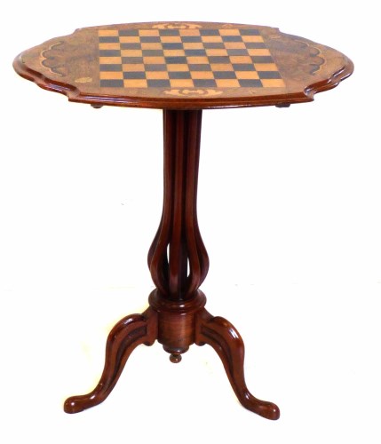 Lot 738 - Victorian games table.