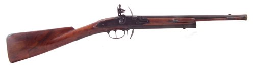 Lot 128 - Flintlock Wender double gun